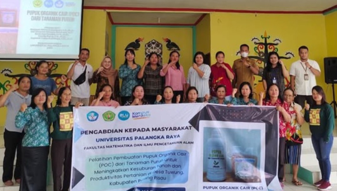 FMIPA UPR Gelar Pelatihan Pembuatan Pupuk Organik Cair - Ini Kalteng